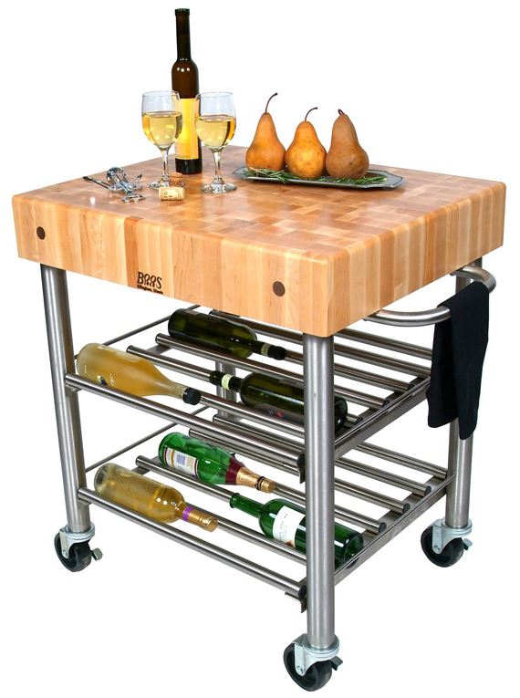 Boos Blocks Gourmet Kitchen Carts in 3 Ausführungen verfügbar
