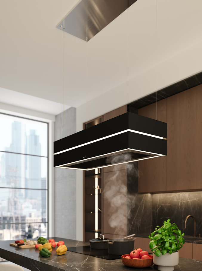 Berbel Deckenlifthaube Skyline Edge Base Inselhaube Umlufthaube | lax ...