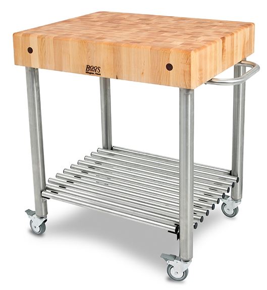Boos Blocks Gourmet Kitchen Carts in 3 Ausführungen verfügbar